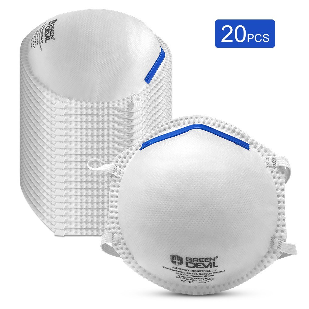 20pcs Disposable FFP2 Face Masks Dustproof 4-Ply 95% Filtration Cup ...