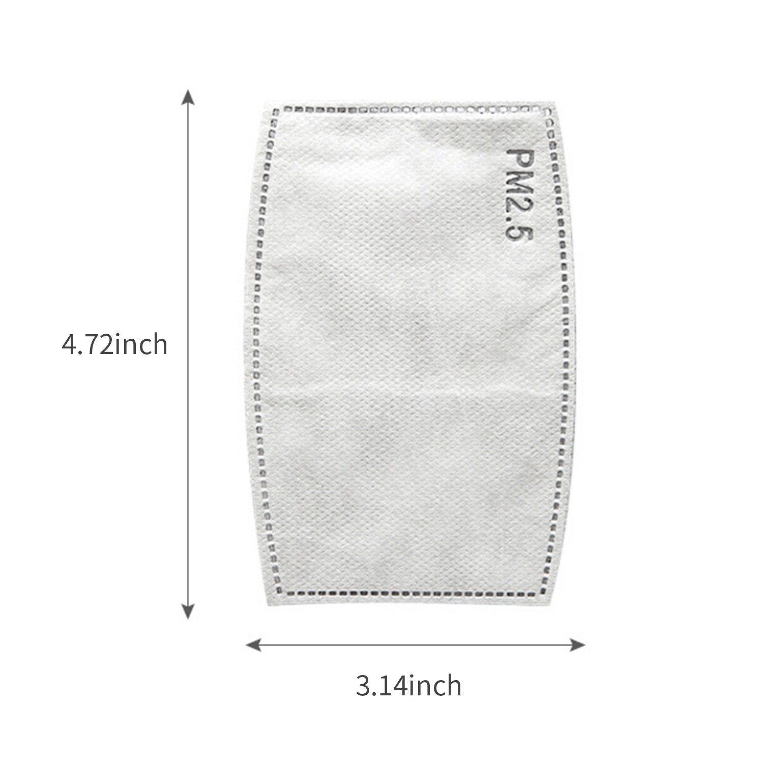 10 PCS Anti PM2.5 Activated Carbon 5-Layer Safety Masks Insert ...