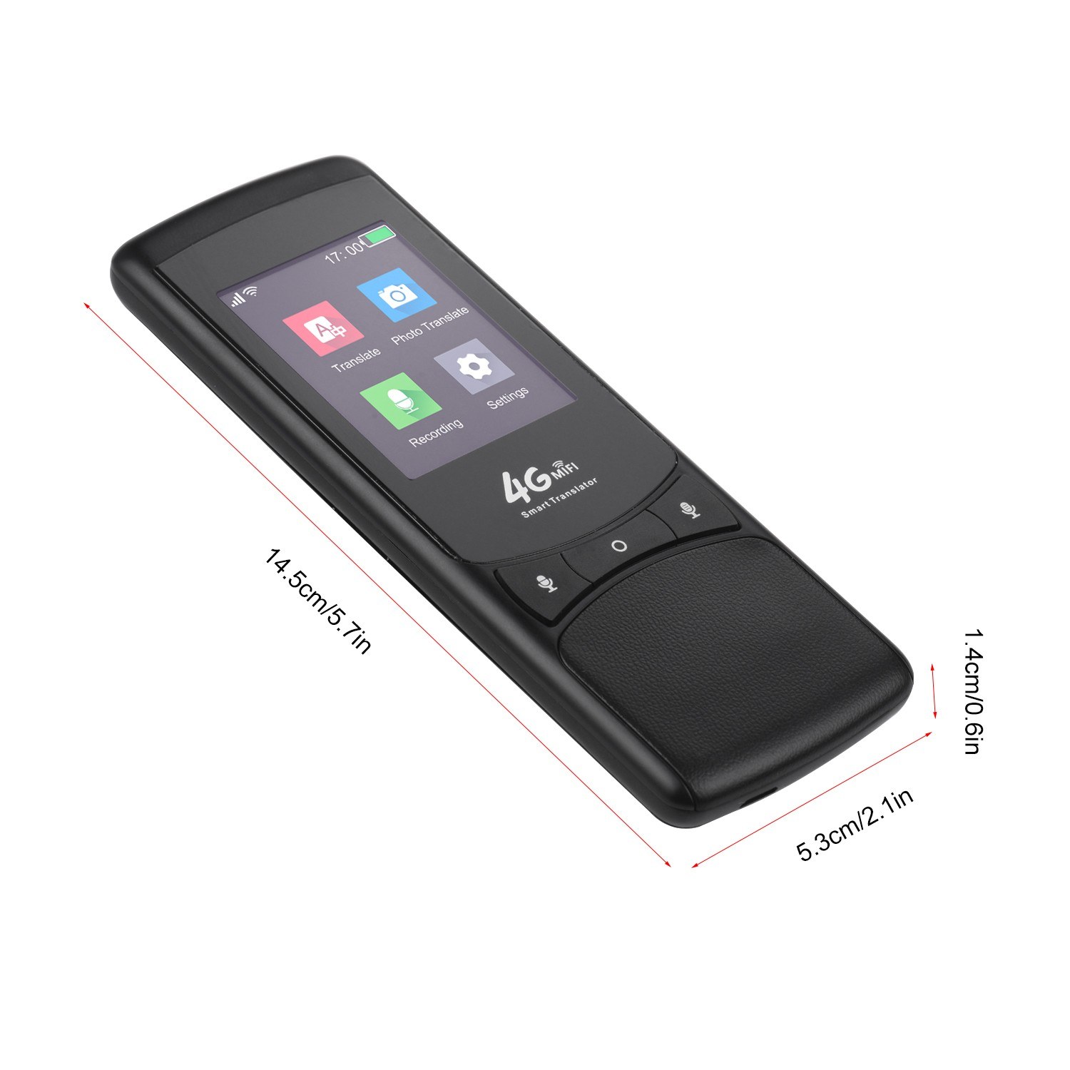 Dispositivo tradutor inteligente de idiomas instantâneo com tela ...