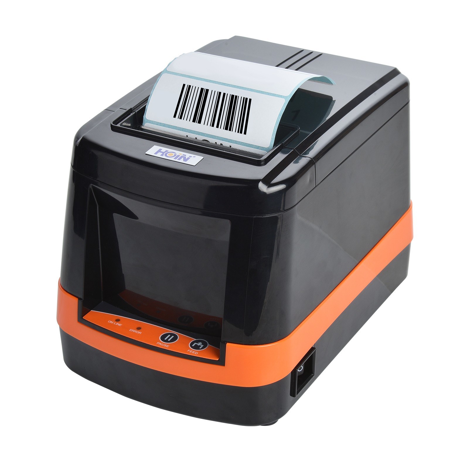 HOIN 80mm USB-Thermo-Etikettendrucker Kabelgebundener Barcode-Drucker ...