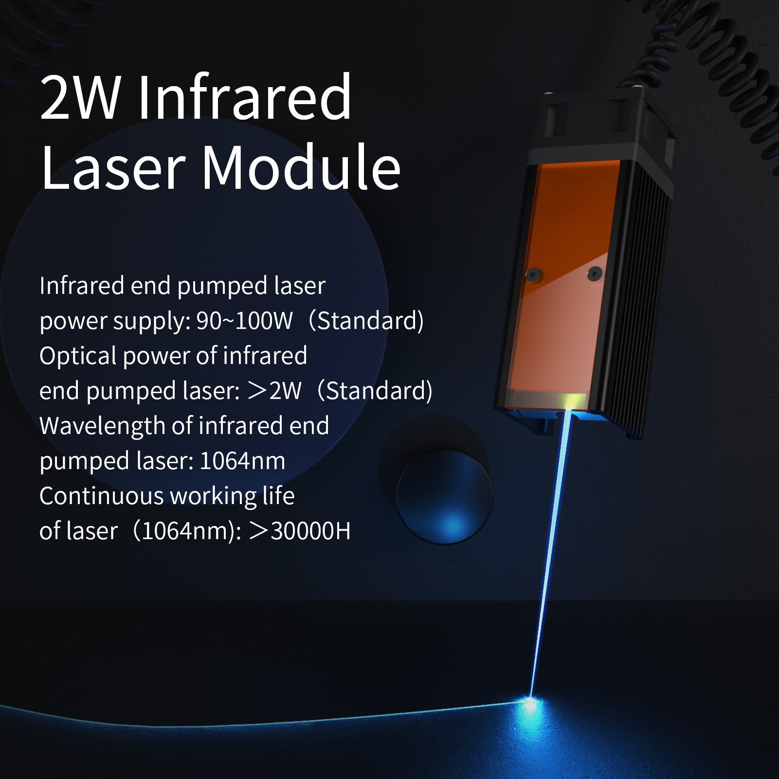 MR.CARVE M3 Laser Engraver Engraving Marker 2W Infrared Laser Module and 10W Blue Light Laser Module