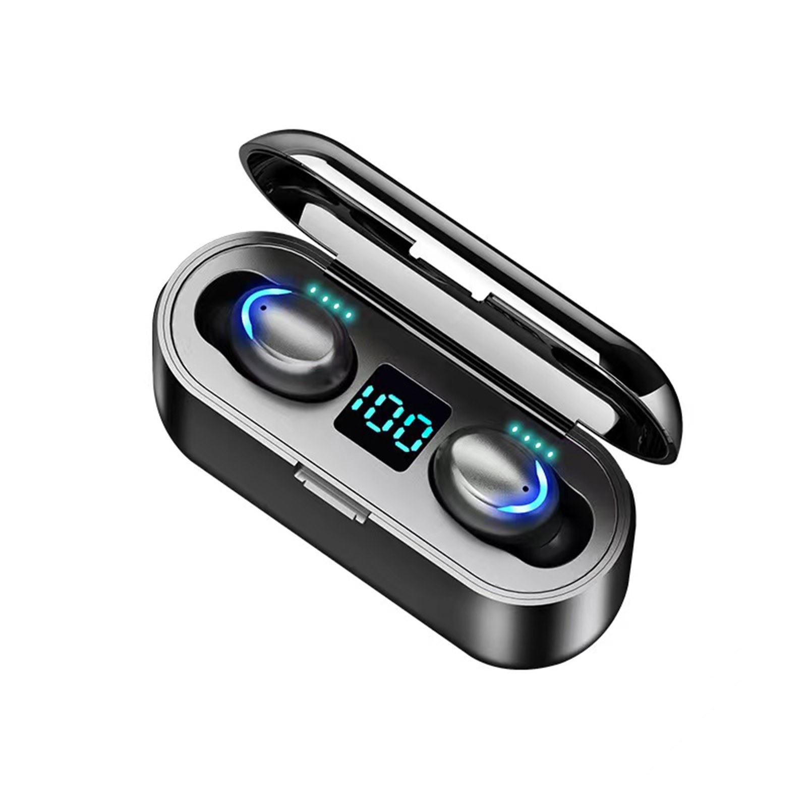 F9-6 Wireless Earbuds Stereo Noise Reduction BT Earphones Touch-Control ...