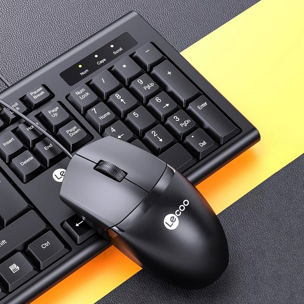 Lenovo Lecoo CM101S Wired Keyboard Mouse Combo Ergonomic Keyboard Mouse Set