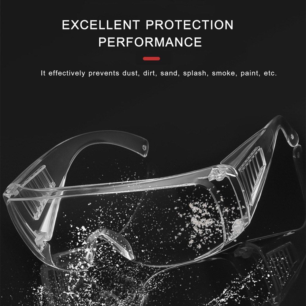 Protective PC Goggle Against Liquid Splash Dust Dirt Wind Clear Lens ...
