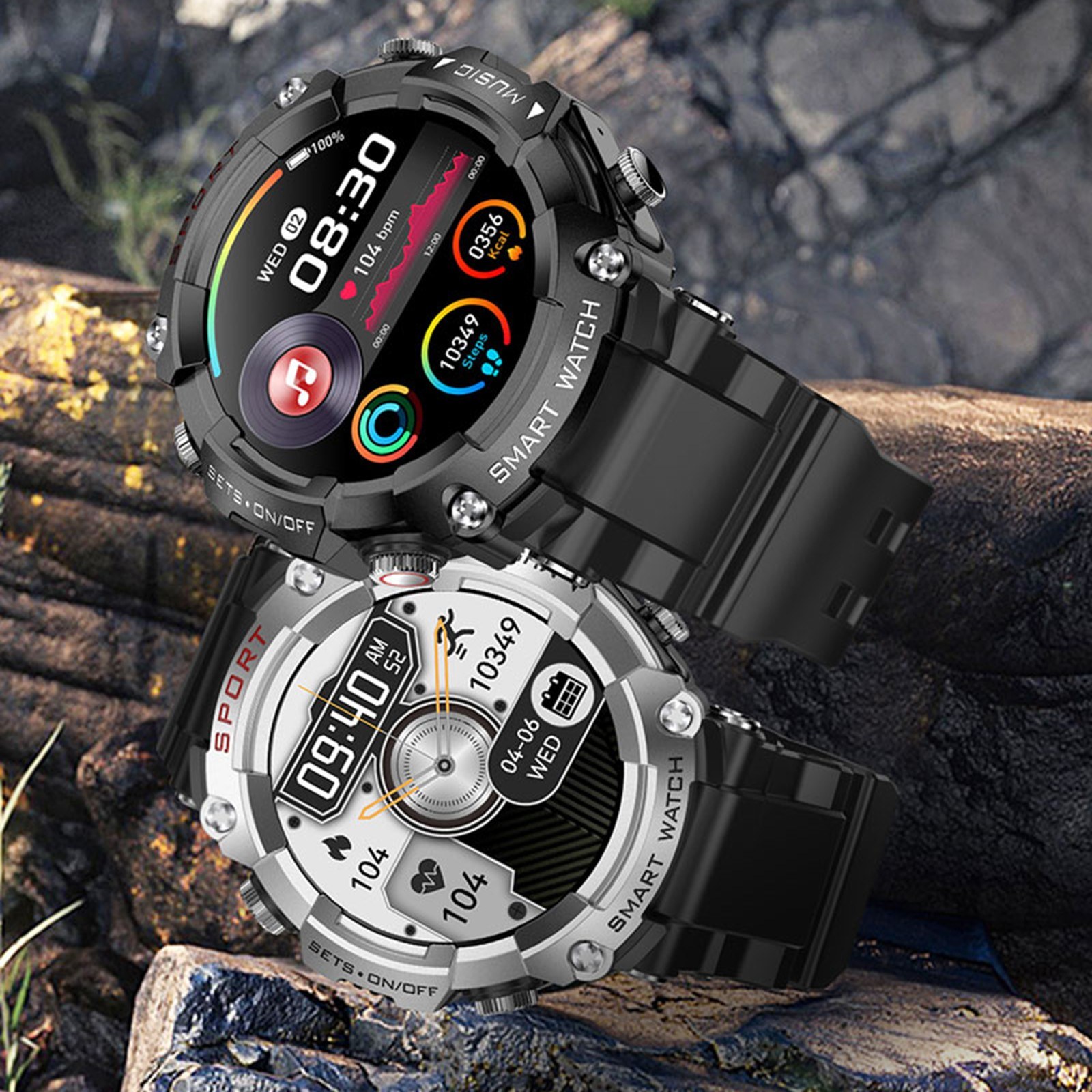 T96 Smart Bracelet Sports Watch 2 in 1 Multi-function Smartwatch with ...