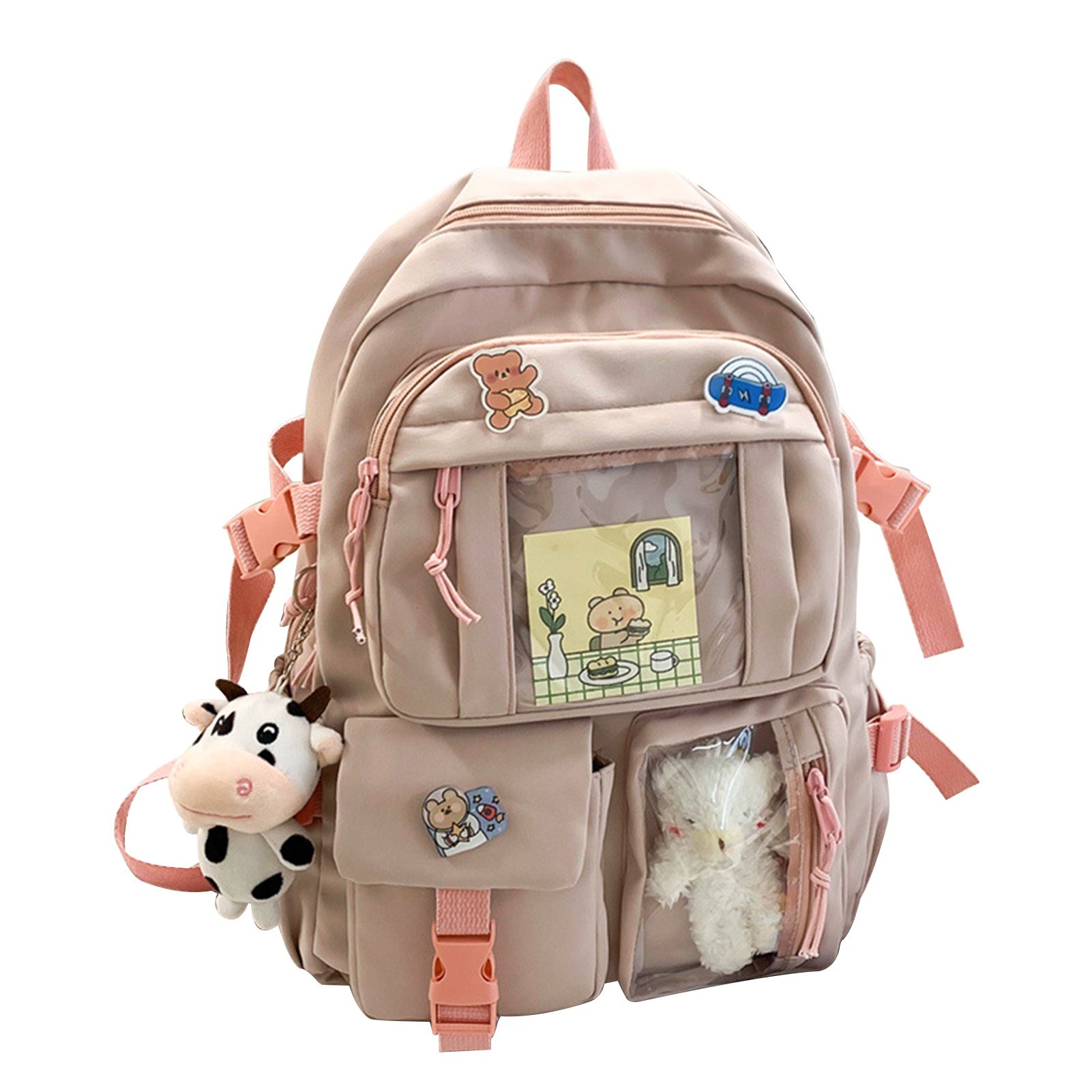 Middle School Students Bookbag Cute Shoulders Bag Large Capacity ...