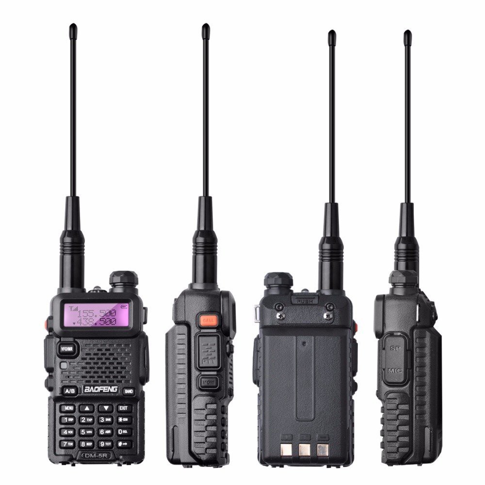 Baofeng DM-5R Rádio portátil VHF UHF Dual Band DMR Digital Anolog Dual ...