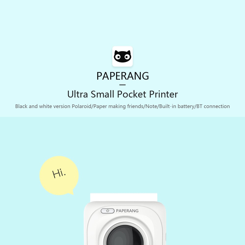 PAPERANG P1 Portable Thermal Printer Phone Wireless Connection BT 4.0 ...