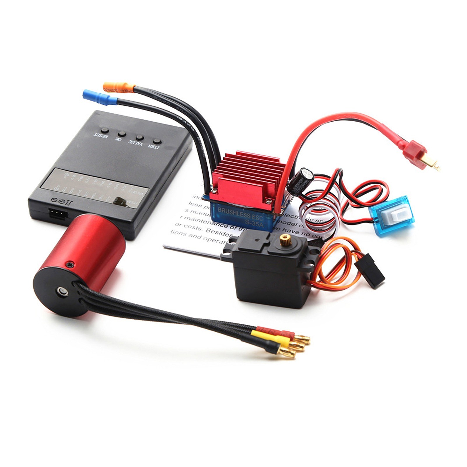 S2838 3200KV Brushless Motor with 35A Brushless ESC 2.2KG Servo ...