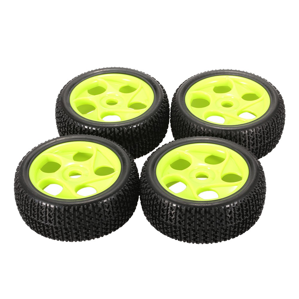 4pcs 112mm Rubber Tires 17mm Hub Hex Wheel Rim for 1/8 RC Crawler Buggy ...