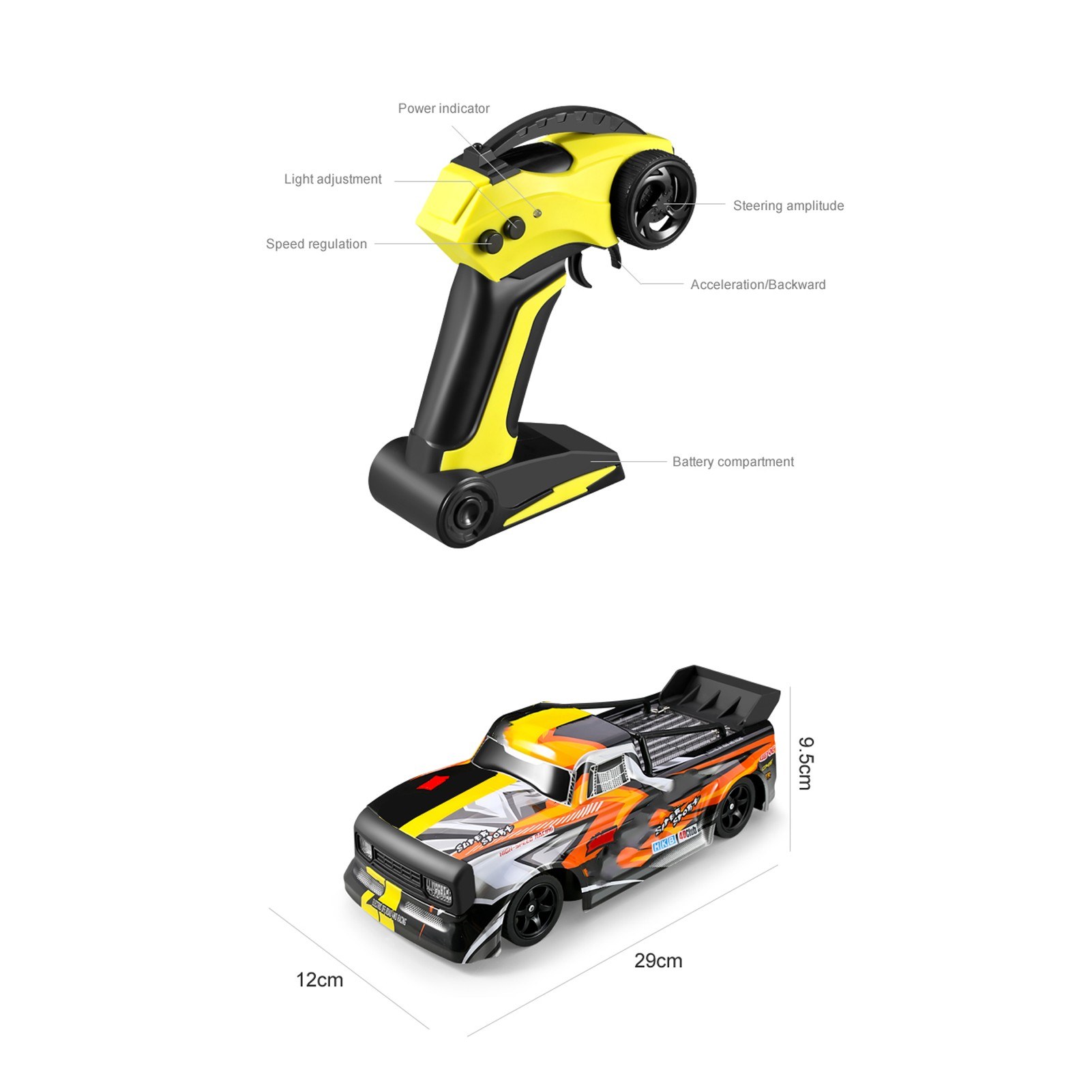 2.4GHz 4WD 30km/h High Speed Remote Control Race Car