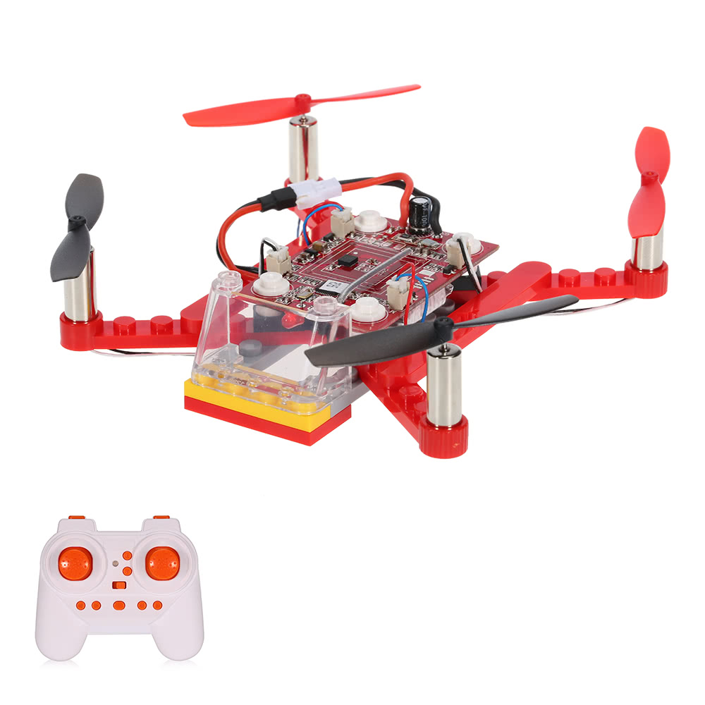 2.4G 4CH 6-Axis Gyro Mini DIY Building Block Drone RC Quadcopter