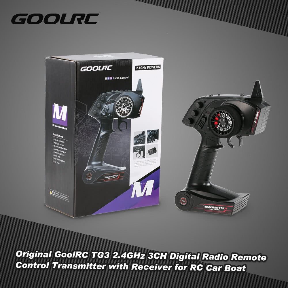 Original GoolRC TG3 2.4GHz 3CH Digital Radio Remote Control Transmitter ...