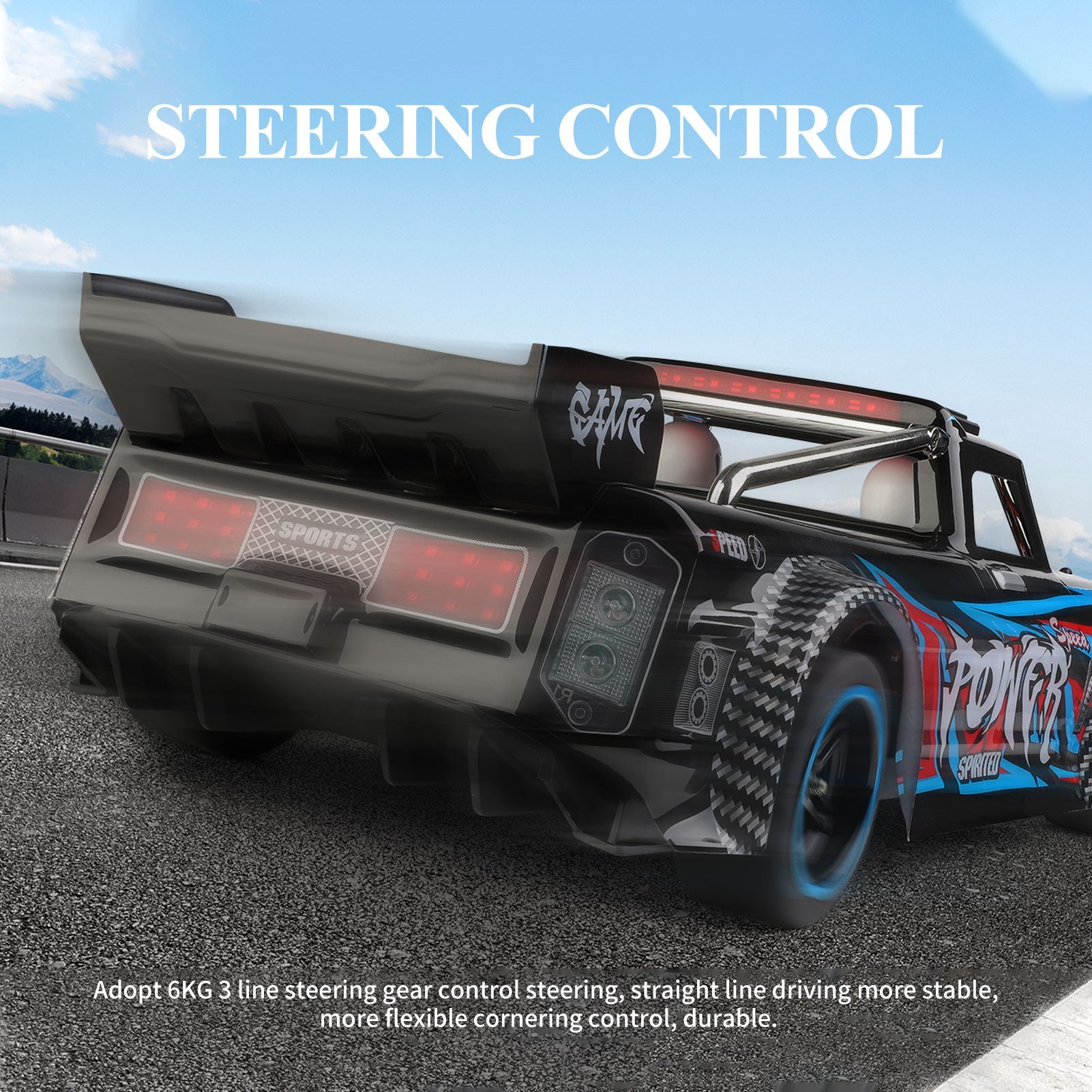 WLtoys 104072 2.4GHz 4WD 1/10 RC Car 60km/h High Speed RC Sport Racing ...