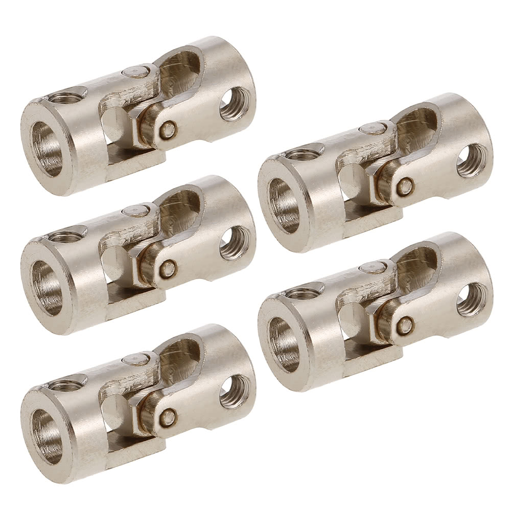 5pcs Stainless Steel 5 to 6mm Full Metal Universal Joint Cardan