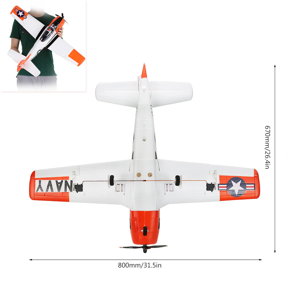 GoolRC A-202T28 Trojan Warbird EPO Fixed-wing RC Airplane PNP Version ...