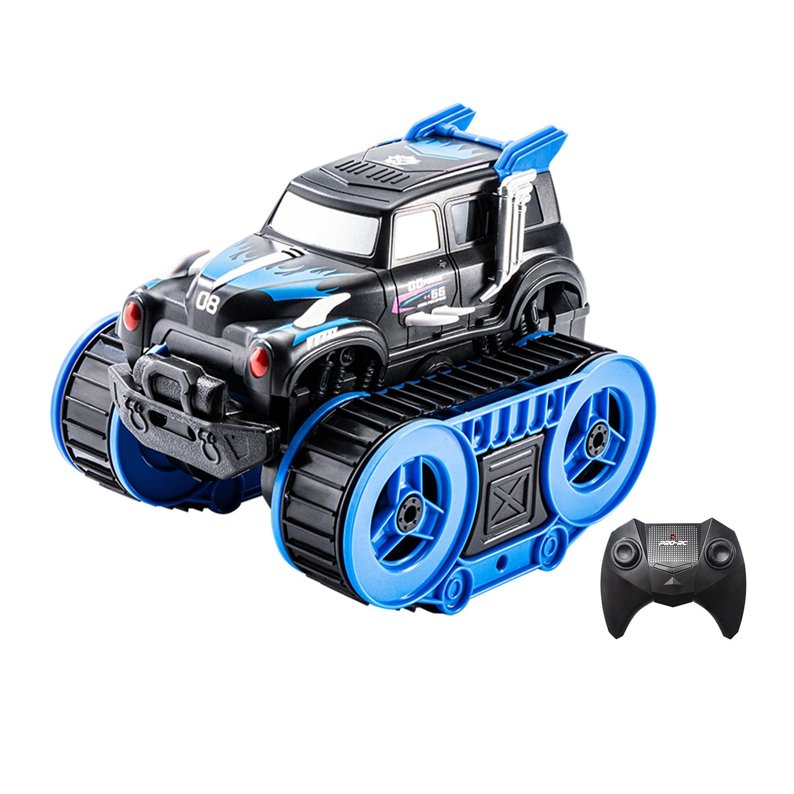 Remote Control Stunt Car, 2.4 GHz 4WD Dual Side Driving Amphibious ...