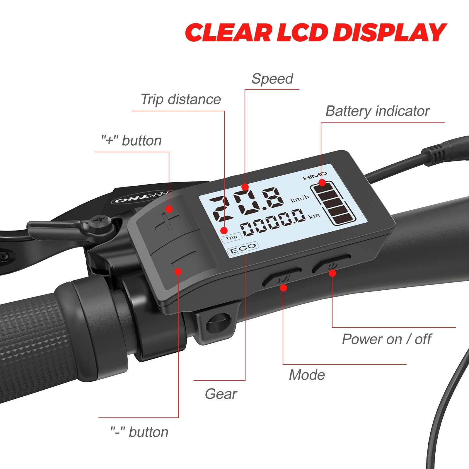 HIMO C26 MAX Electric Mountain Bike 48V 250W 10Ah Battery Top Speed 25km/h