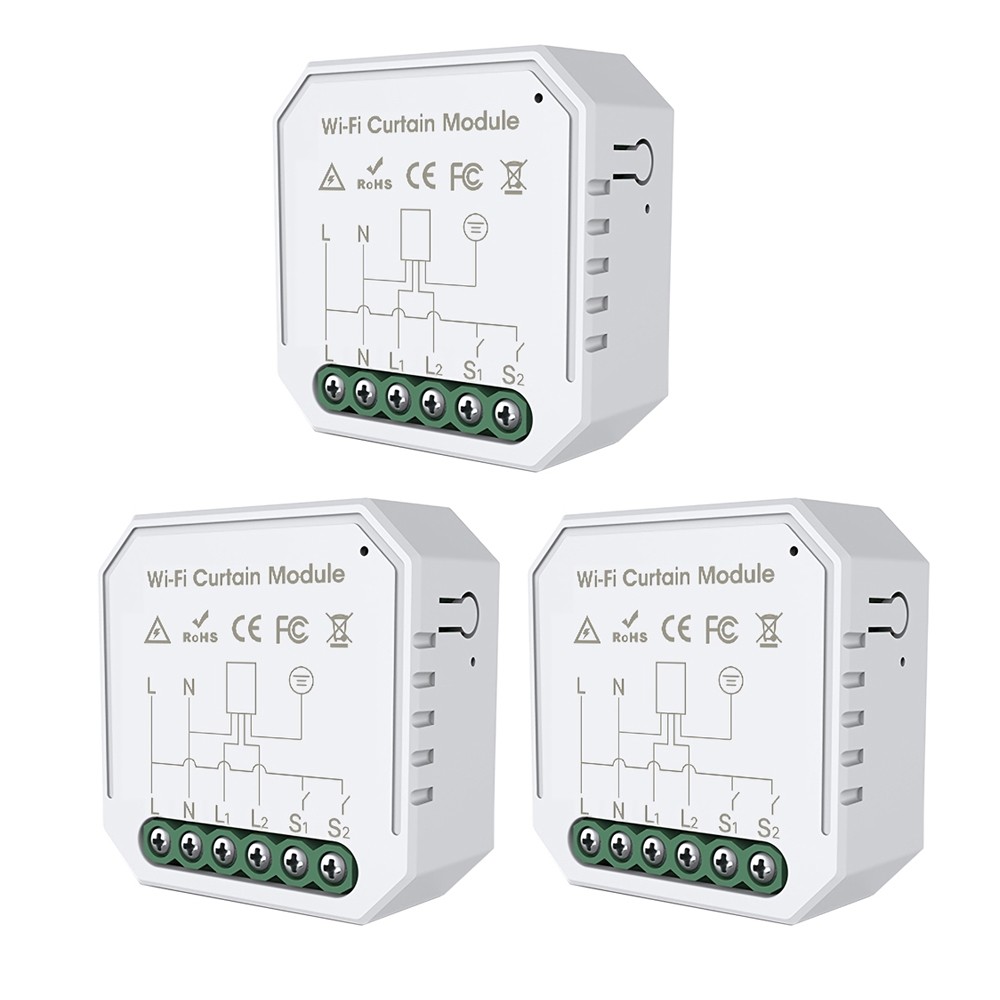 3 Pcs Tuya WiFi Intelligent Curtain Switch Module Home Curtain ...