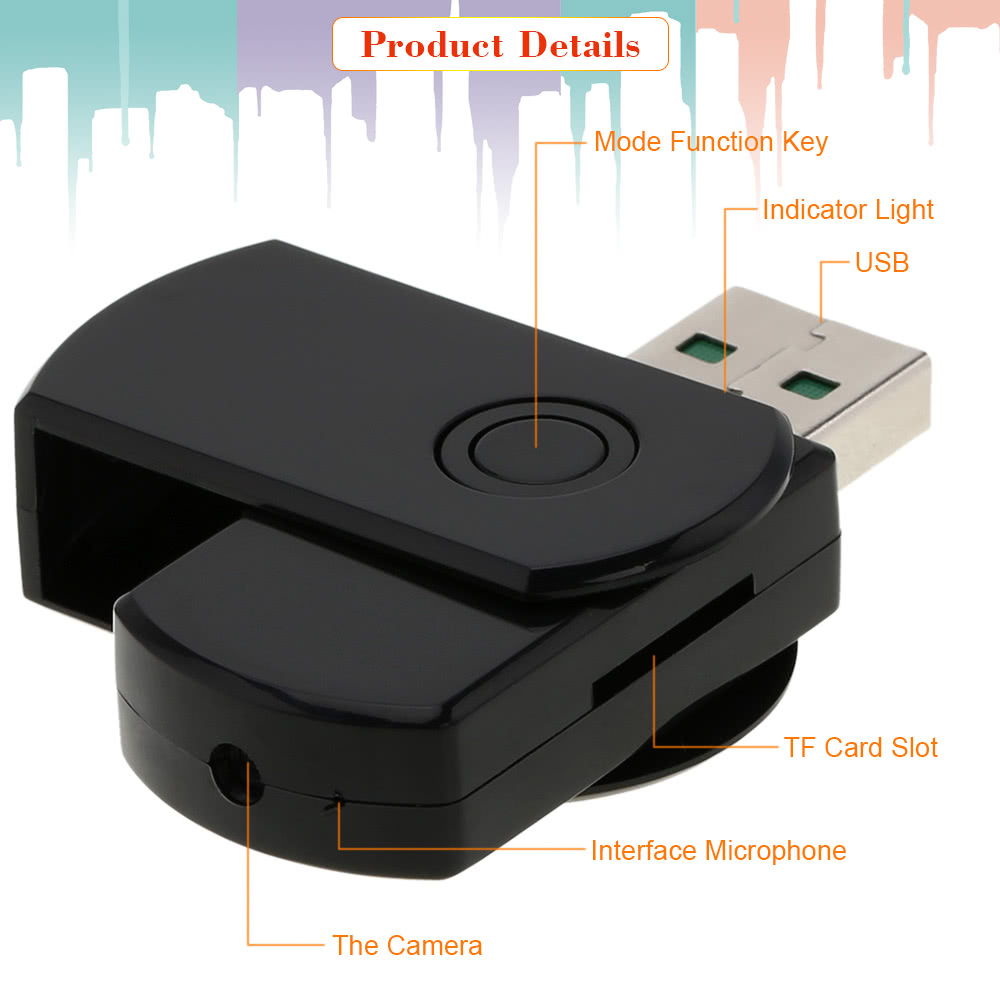 HD Mini 1280*960 Camcorder U-Disk DV Camera