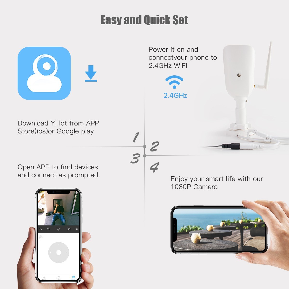 CACAGOO Outdoor Security Camera, 1080p Cloud Cam ，Waterproof Night ...