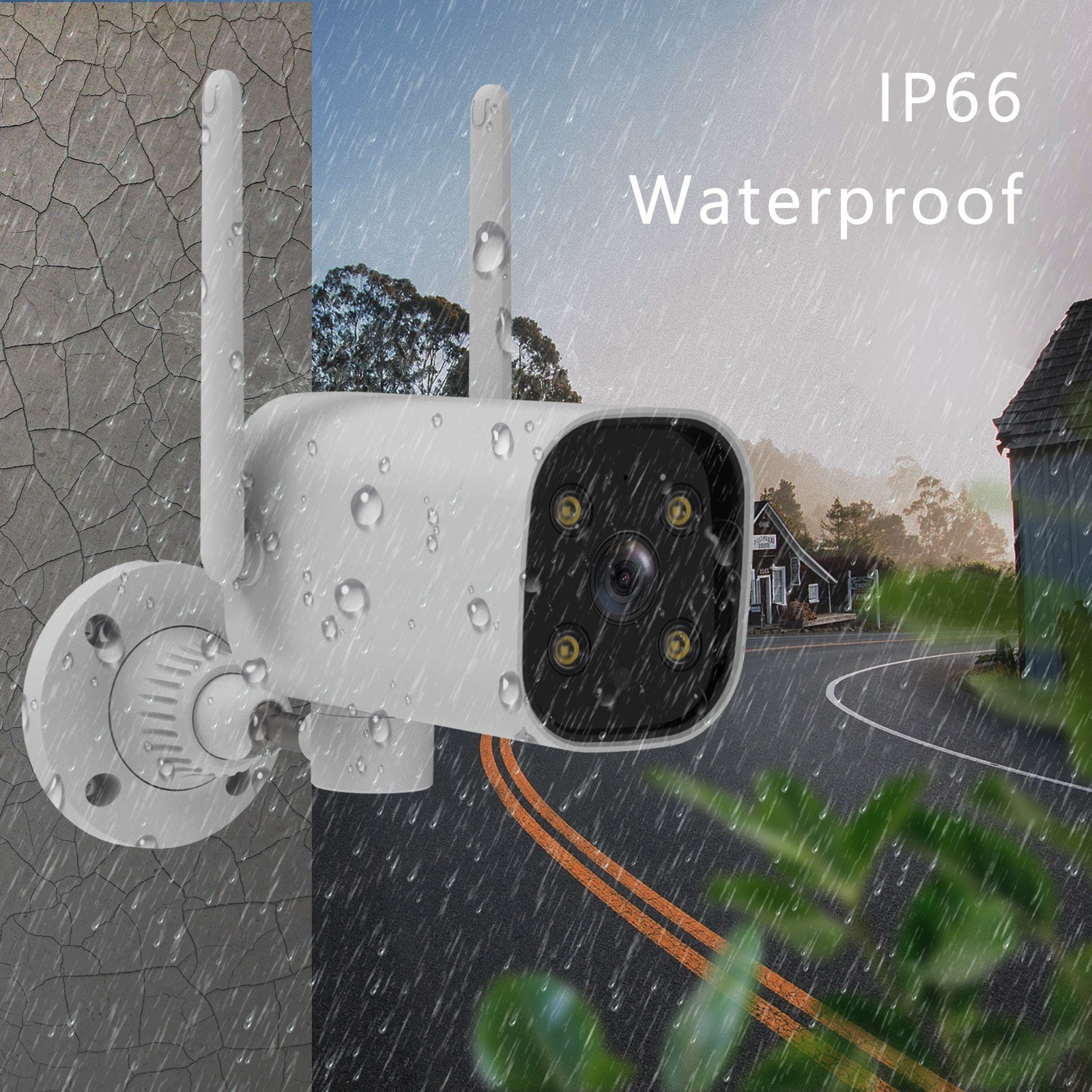 1080P Pan Rotating 180°Wireless Security Camera 2MP WiFi Surveillance ...