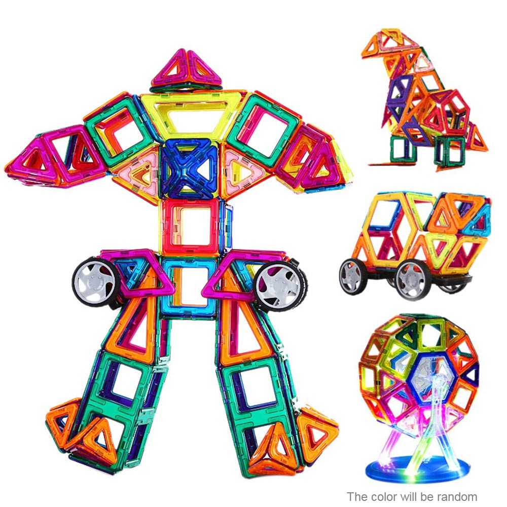 Magnetisch speelgoed 108 stuks plastic bouwstenen 3d blokken ...