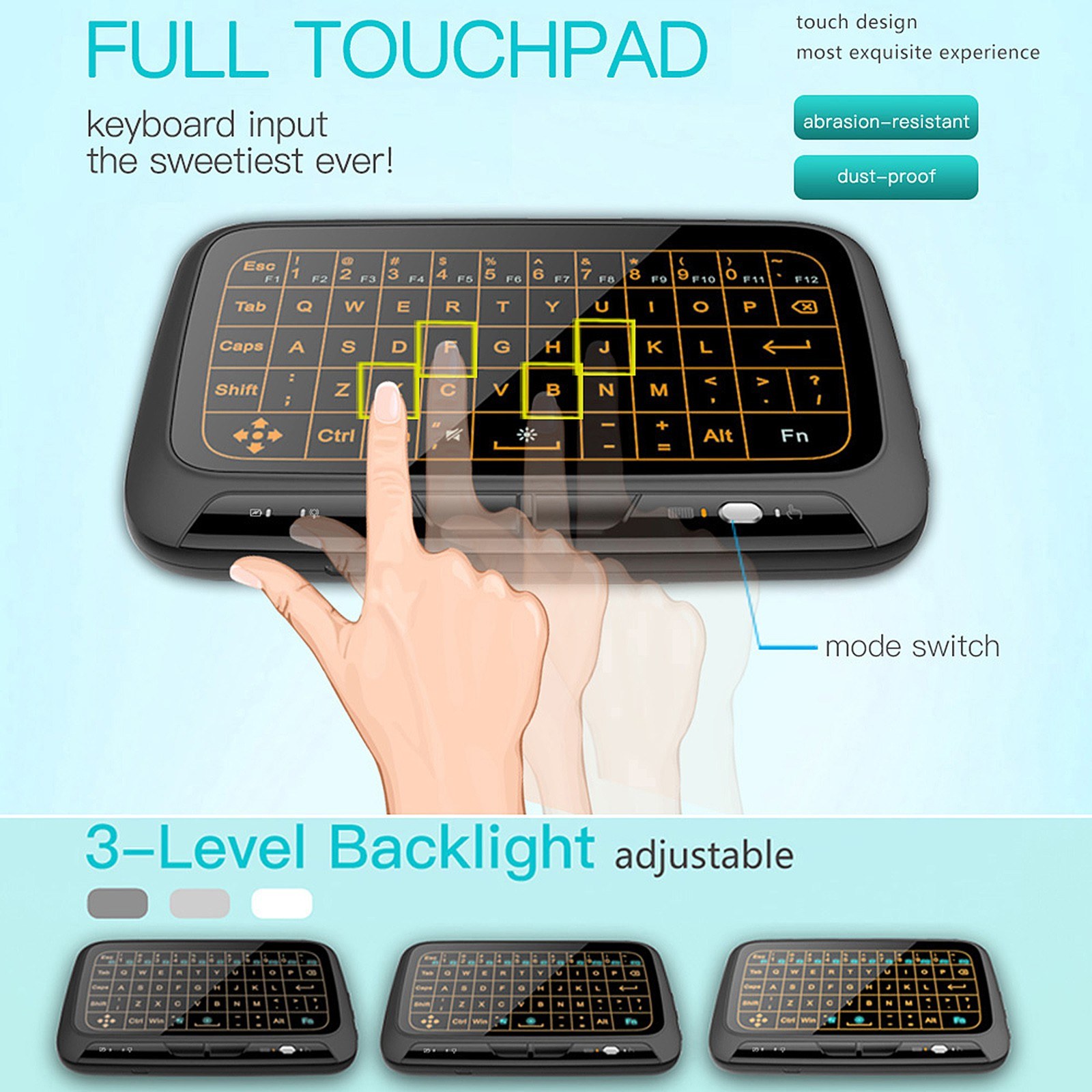 H18+ 2.4GHz Wireless Keyboard