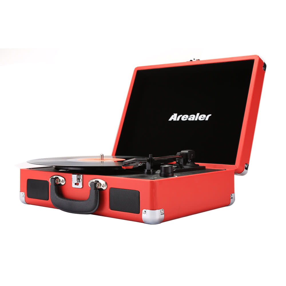 Arealer Retro Phonograph Vinyl Record Music Player Classic Record Music Box