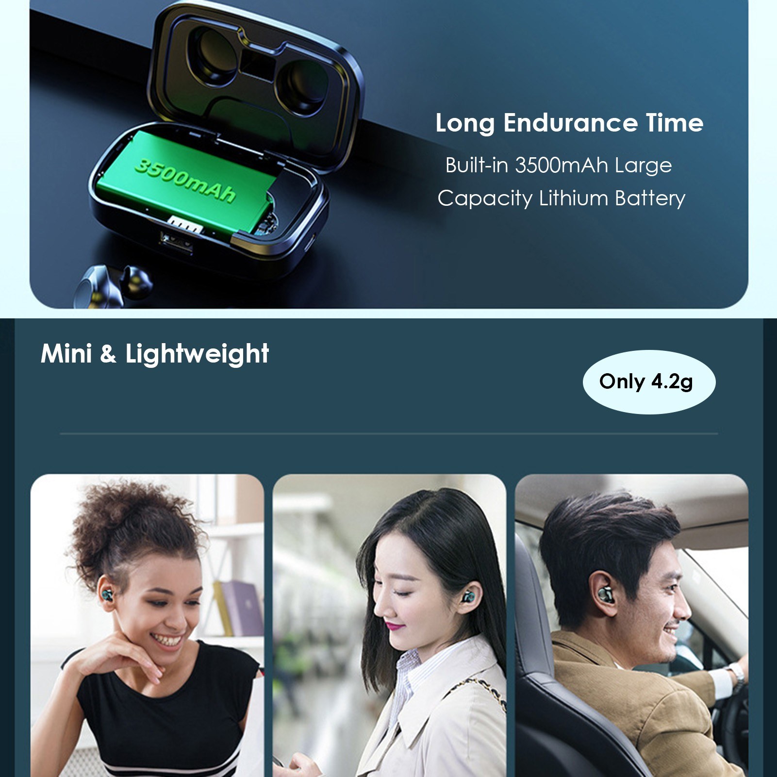 True Wirelessly Stereo BT Earphone Intelligent Cordless Noise Reduction ...