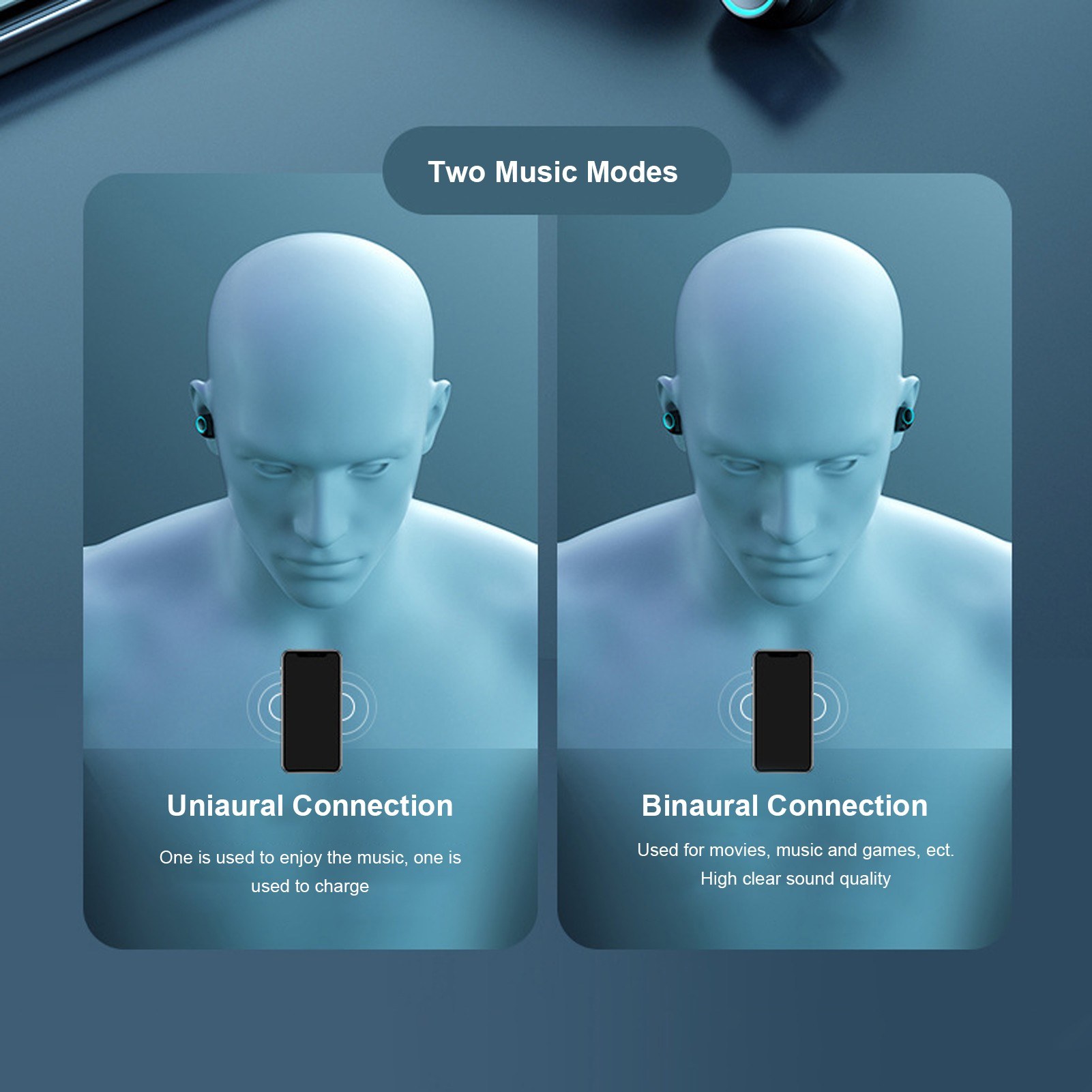 True Wirelessly Stereo BT Earphone Intelligent Cordless Noise Reduction ...