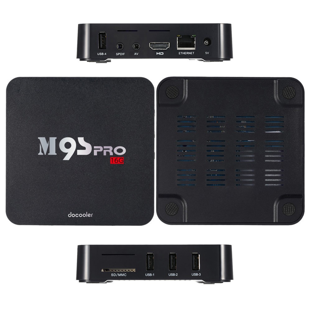 Docooler M9S-PRO Smart Android TV Box Android 6.0 Amlogic S905X Quad ...