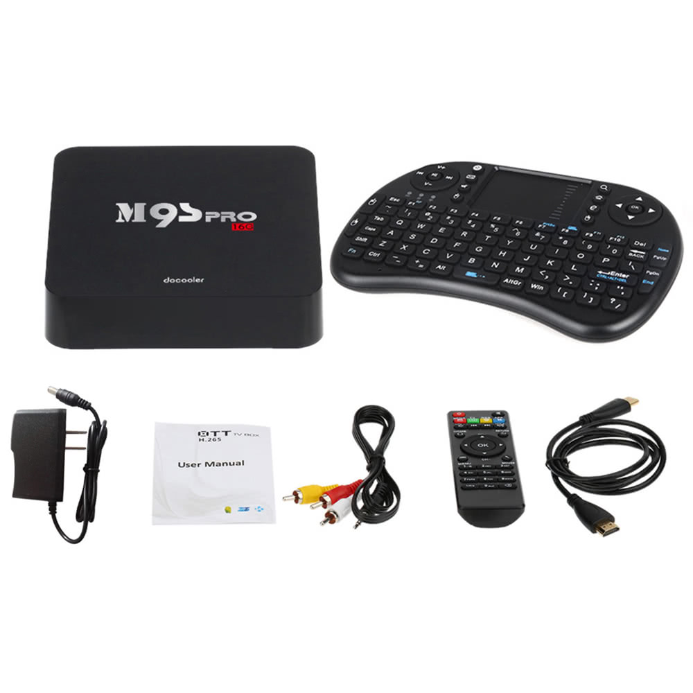 Docooler M9S-PRO Smart Android TV Box Android 6.0 Amlogic S905X Quad ...