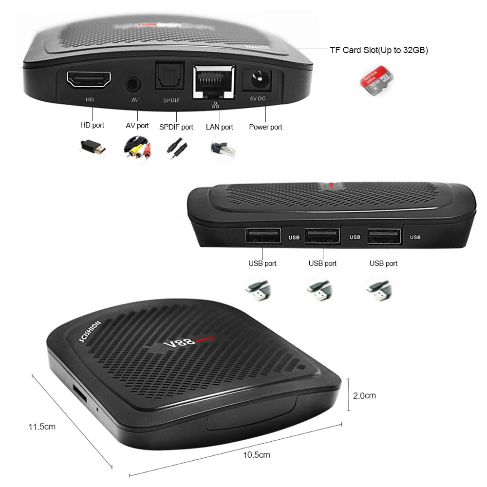 V88 Mini II Android 6.0 TV Box
