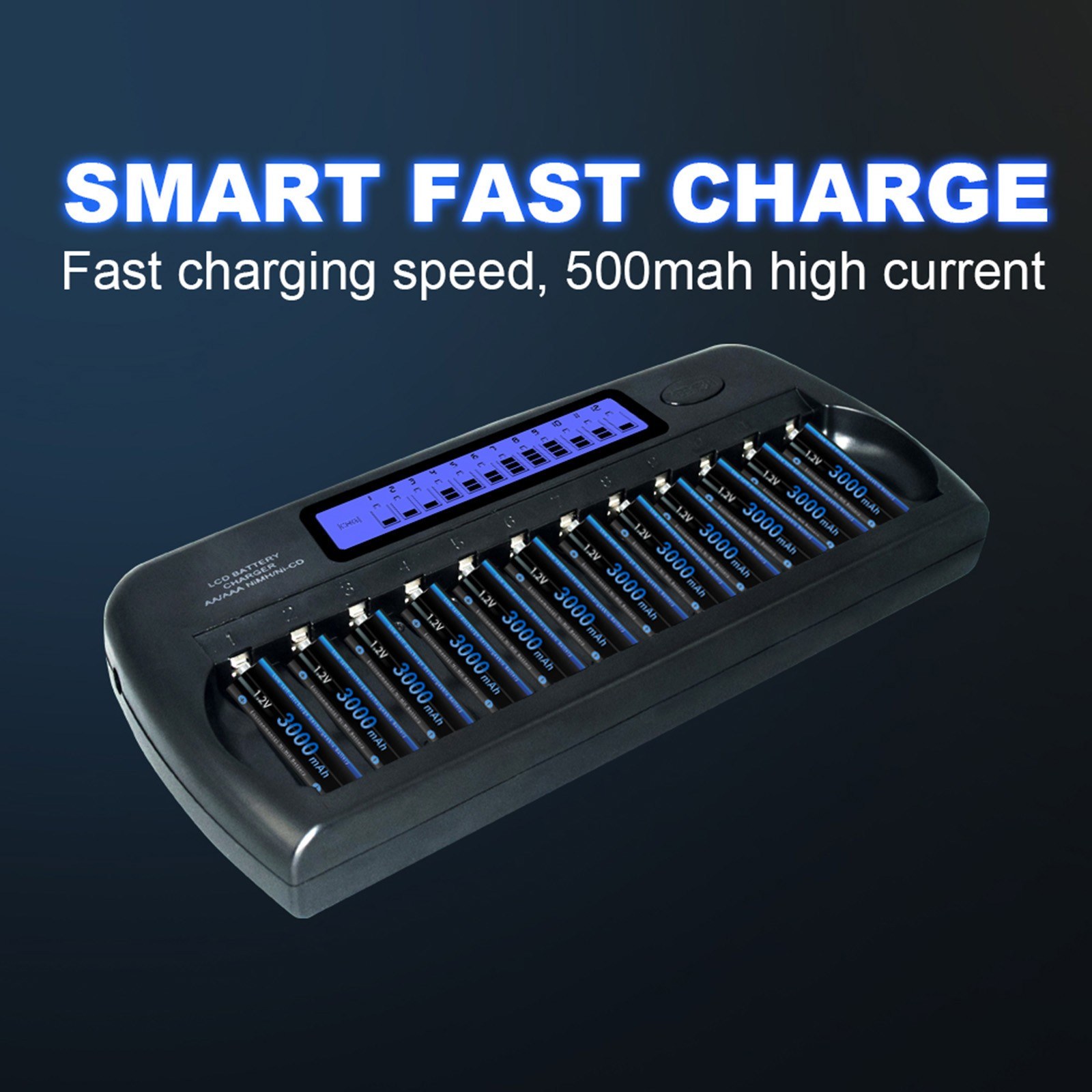 PL-NC30 Universal Intelligent Battery Charger 4 Inch LCD Display Speedy ...