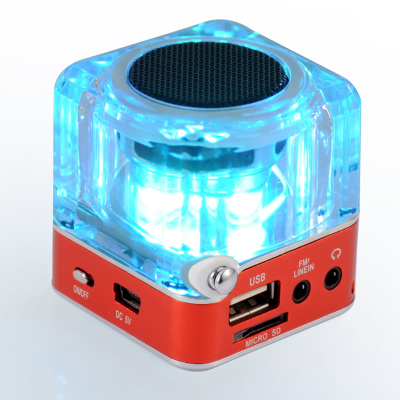 Mini Digital Portable Music MP3/4 Player Micro SD/TF USB Disk Speaker ...