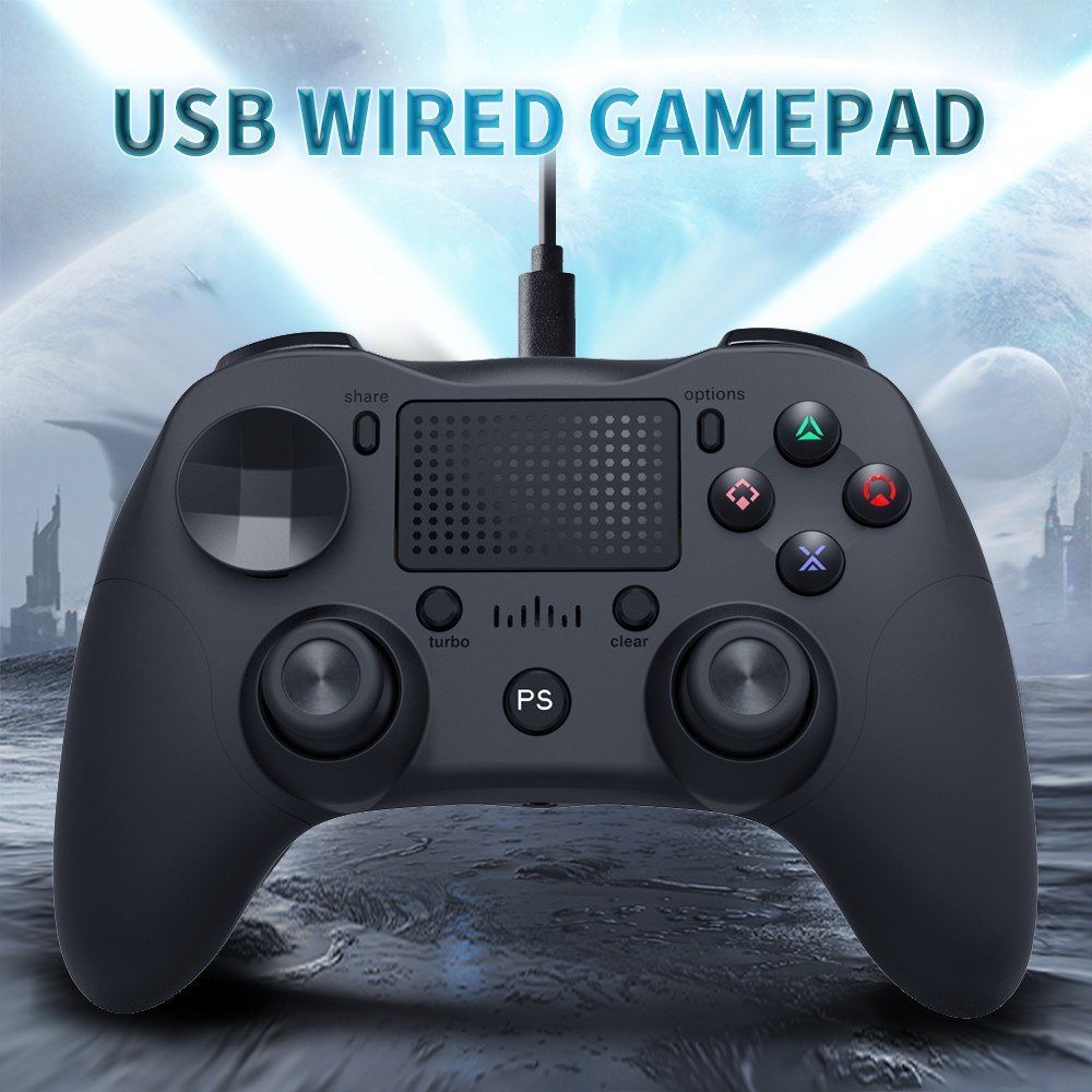 USB Wired Gamepad Game Controller Ergonomic Game Handle with Touchpad ...