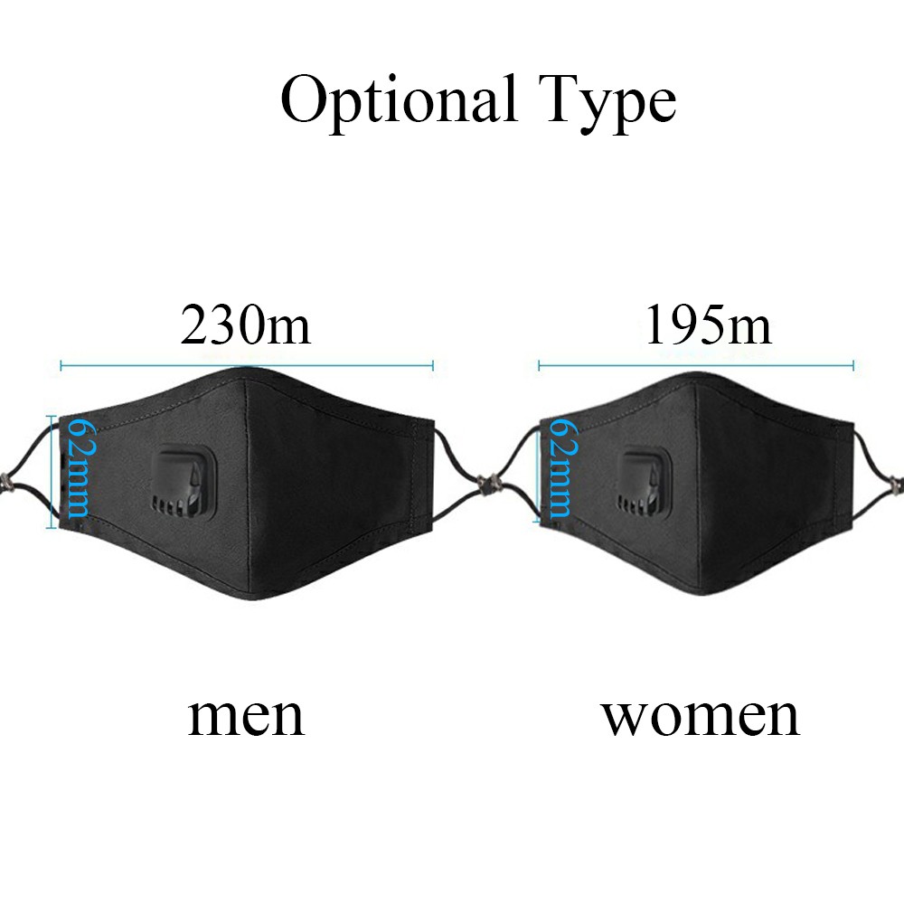 Anti Pollution PM2.5 Dust Mask Air Filter Mouth Masks Warm Respirator ...