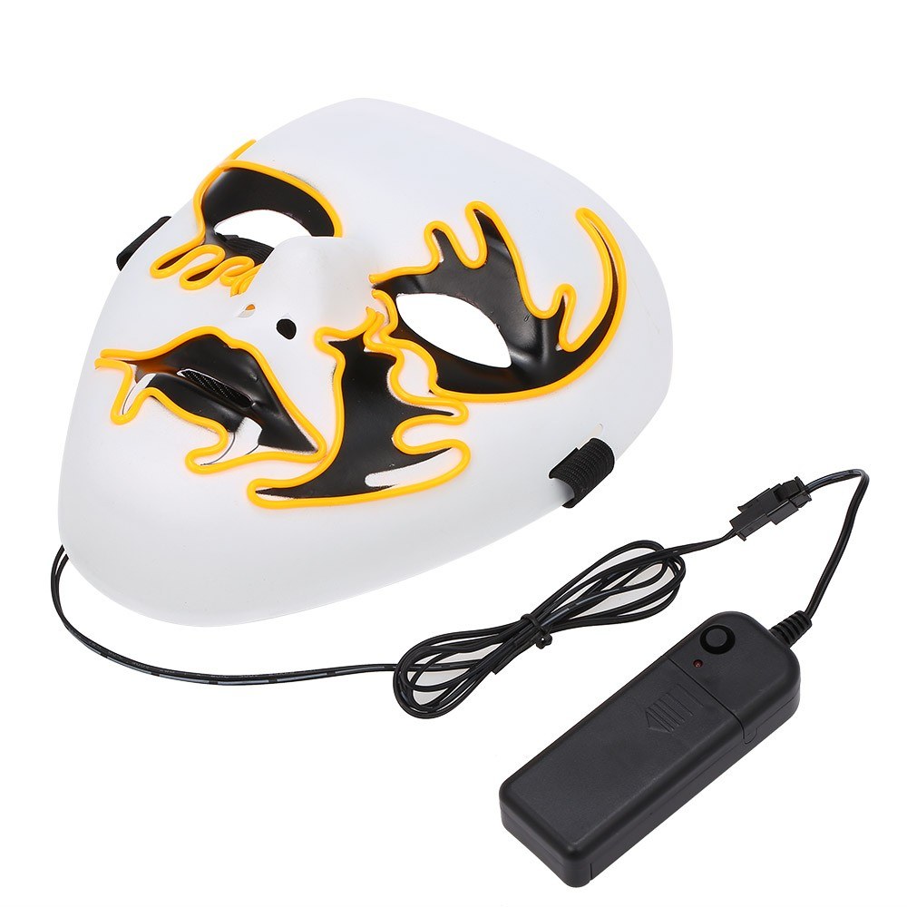 Wire LED Mask Light Up Halloween Mask