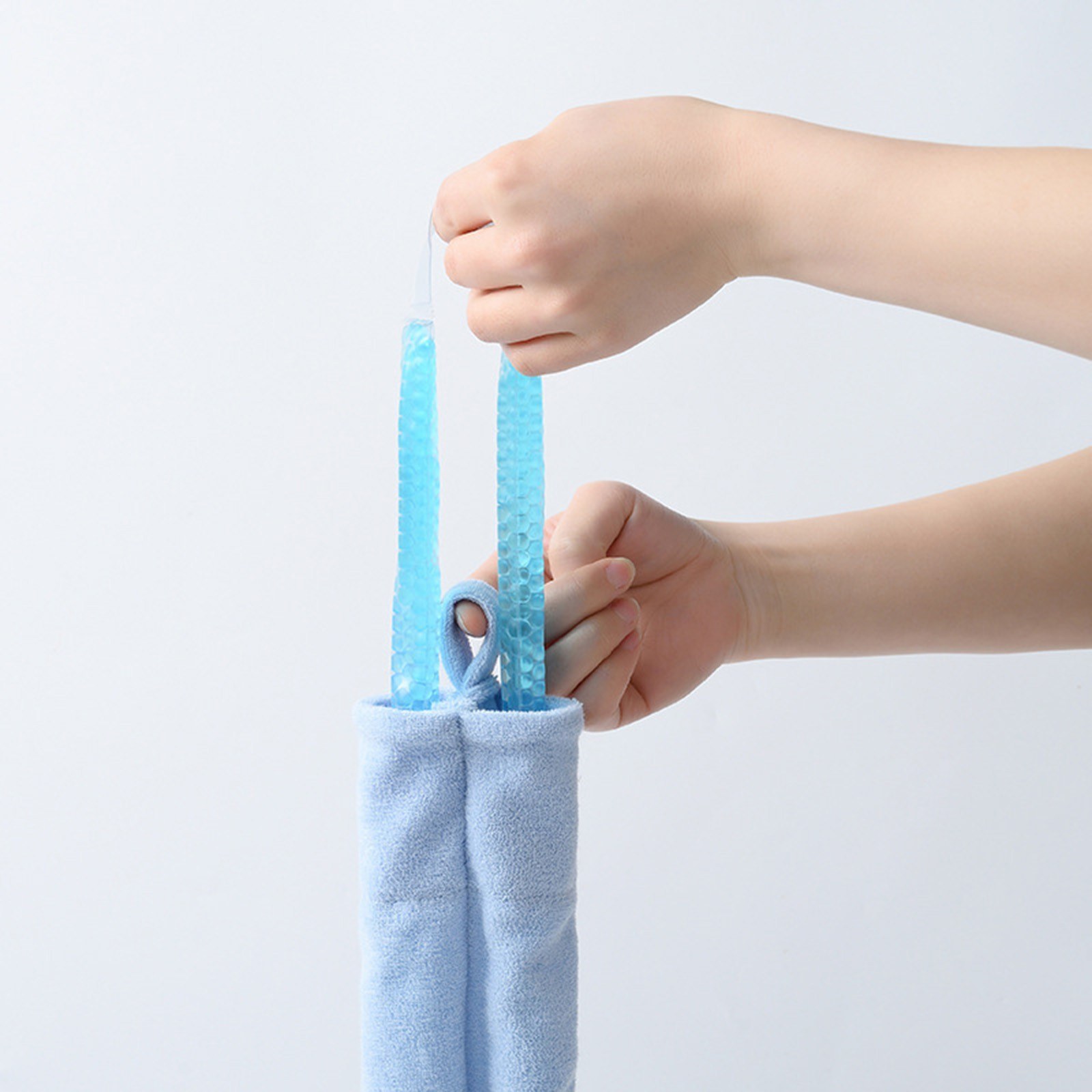 Heatless Hair Curling Kit No Heat Gel Beads Hair Curler Wand Sleeping ...