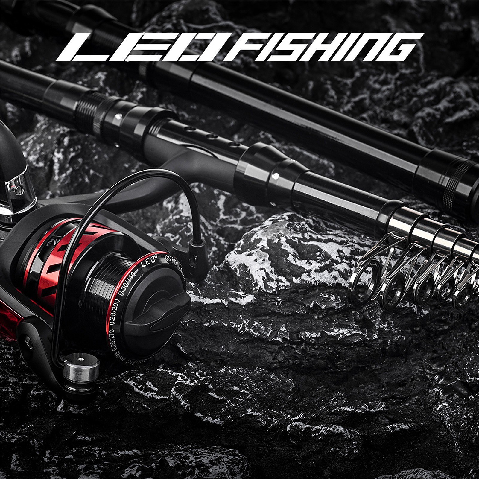 LEO Telescopic Fishing Rod Combo Set with 29 Accessories