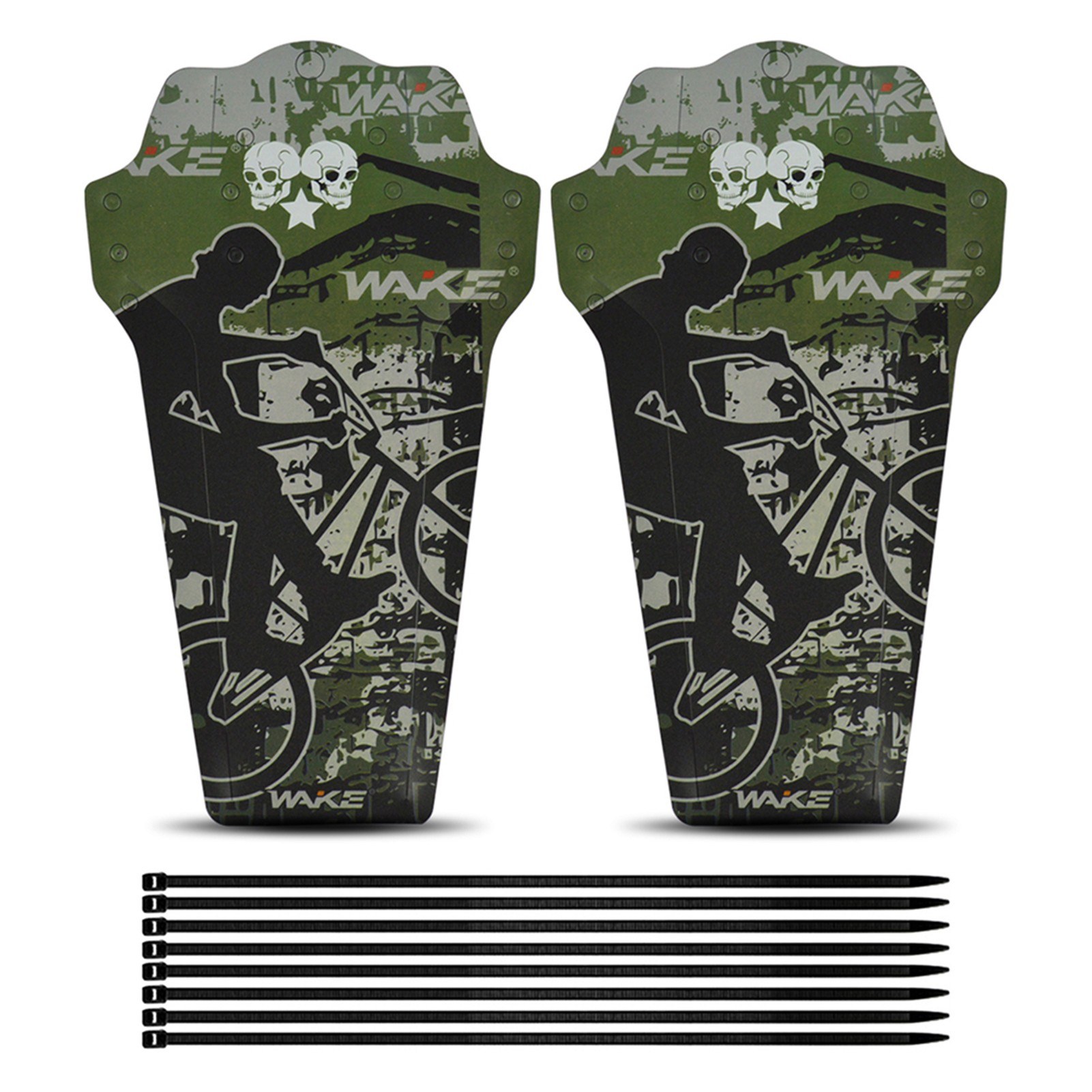 1 Pair Bicycle Tyre Tire Front Rear Mud Guards Set Mudguard Fenders Set ...