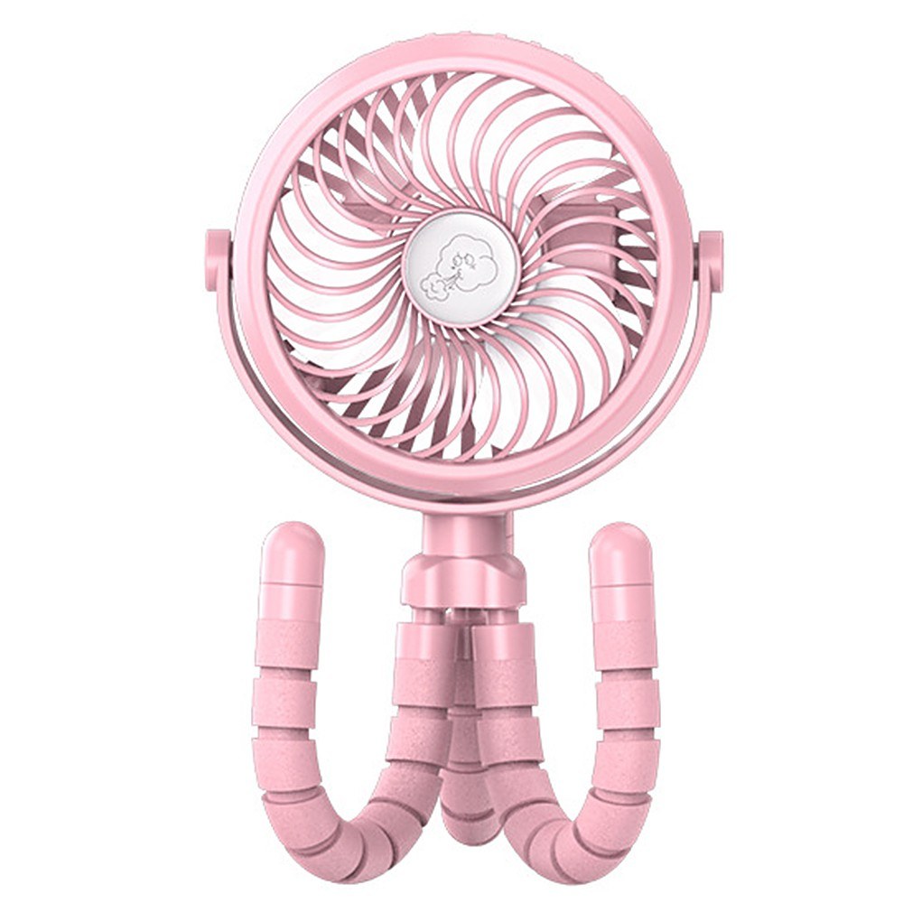 USB Rechargeable Mini Fan 3 Speeds Clip on Fan with Flexible Tripod ...