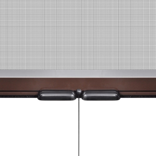 Brown Roll Down Insect Screen for Windows 140 x 170 cm
