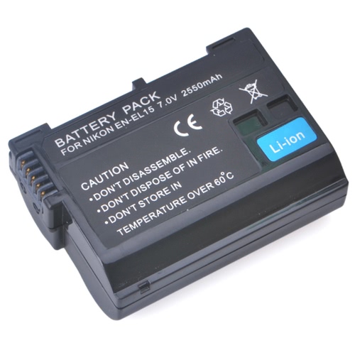 EN-EL15 Full Coded Digital Battery for Nikon SLR D7100 D7000 D800 MB-D15