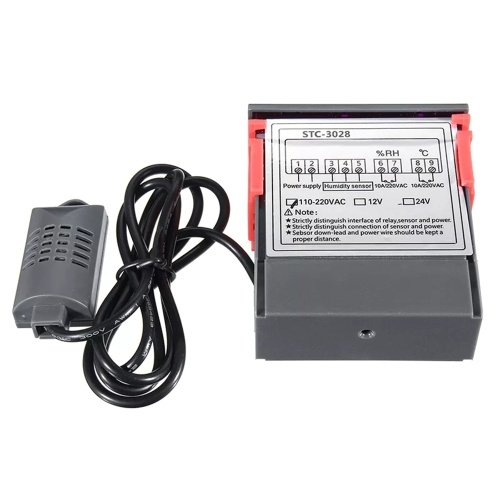 Digital Display Temperature&Humidity Controller Regulator Thermostat ...