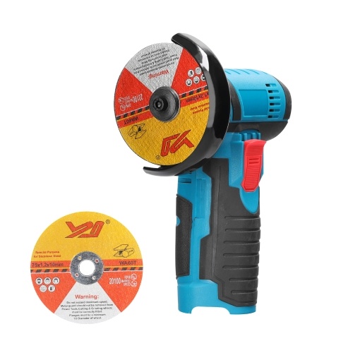 12 V Angle Grinder Portable Electric Grinder Machine with 2 Cutting ...