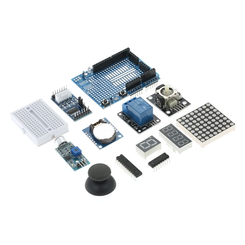 Ultimate UNO R3 Starter Kit for Arduino Servo Motor Relay RTC LED with Stepper Motor LCD1602 PIR ...