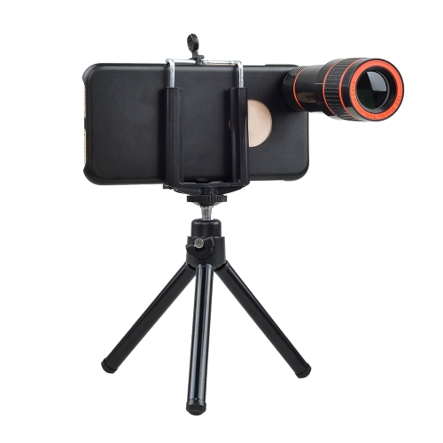 APEXEL Phone Stand Selfie Stick Tripod + Phone Lens