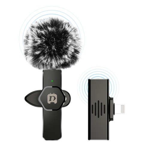 PULUZ Wireless Clip-on Microphone with Receiver Plug and Play ...